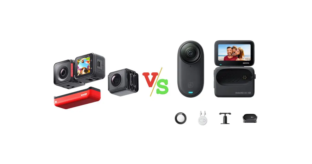 Insta360 ONE RS vs Insta360 GO 3S - Best Action Cameras