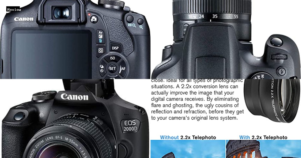 Canon EOS 2000D / Rebel T7 Review - Best Action Cameras
