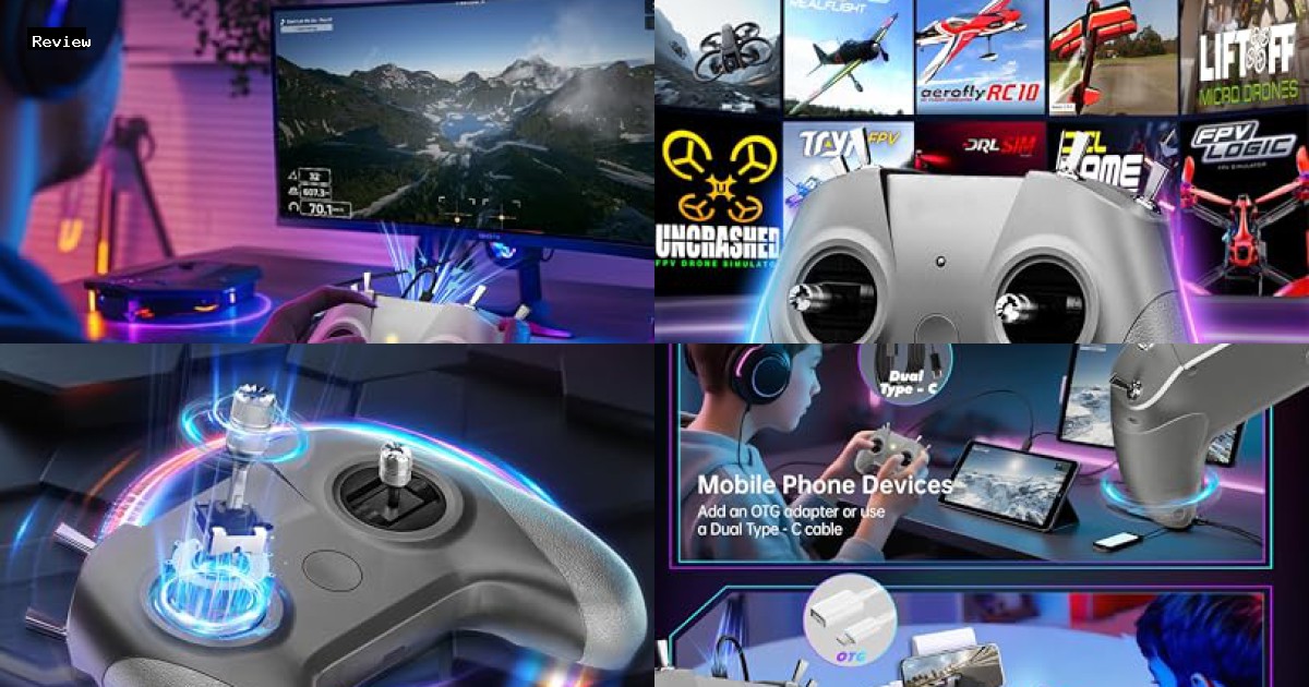 STARDRONE S8 Pro Simulator Controller Review - Best Action Cameras