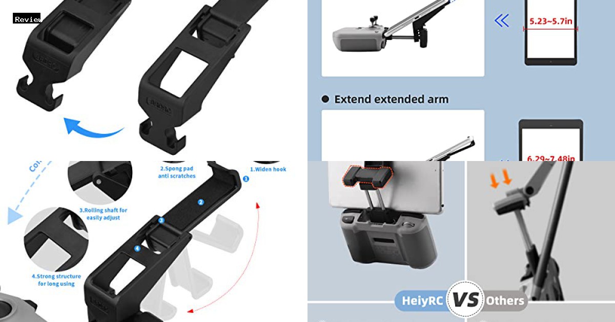 HeiyRC Tablet Holder Review: DJI Drone Accessory - Best Action Cameras